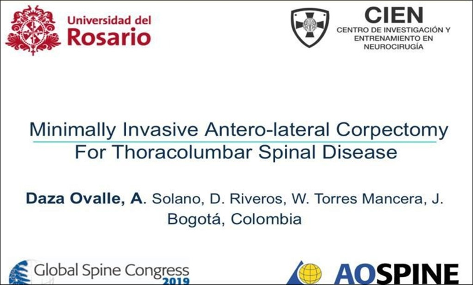 Global Spine Congress 2019: Minimally Invasive Antero-lateral ...